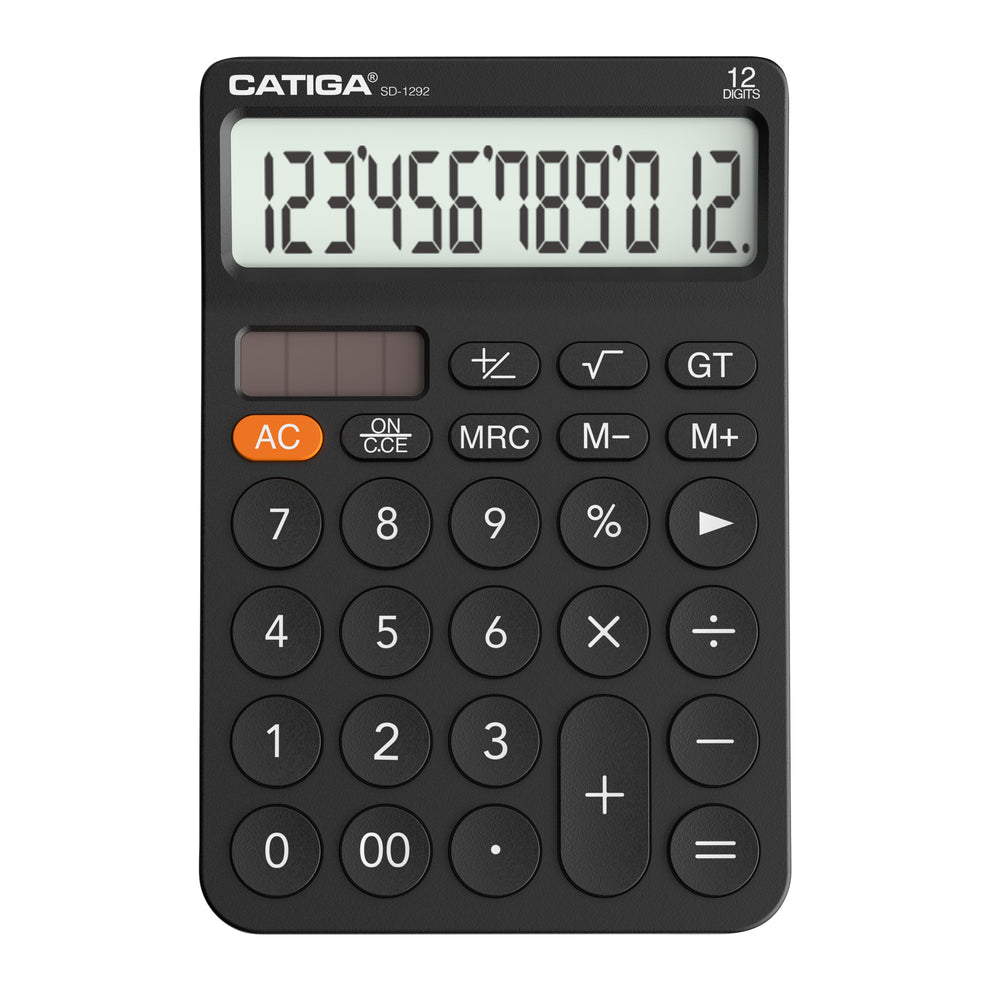 SD-1292 12-Digit Home and Office Calculator (Black) – CATIGA