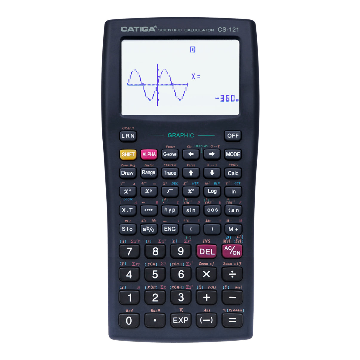 CS-121 Scientific Calculator with Graphic Functions (Black) – CATIGA