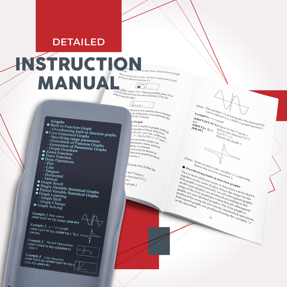 CS-121 Scientific Calculator with Graphic Functions (Black) – CATIGA